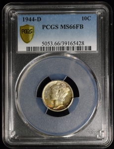 1944-D Mercury Dime - PCGS MS66FB