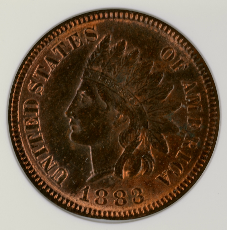 1883 U.S. 1¢ - Indian Head Cent - ANACS MS63RB (MPD-002)