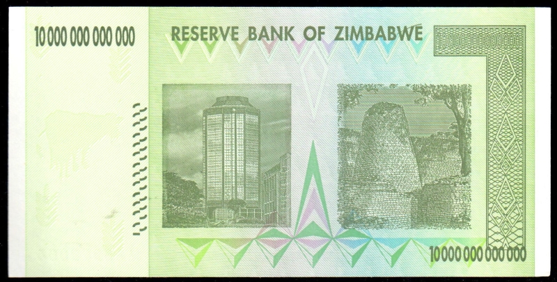 2008 Zimbabwe Ten Trillion Dollar Note - Uncirculated