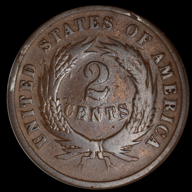 1871 U.S. 2¢ - Union Shield - F+