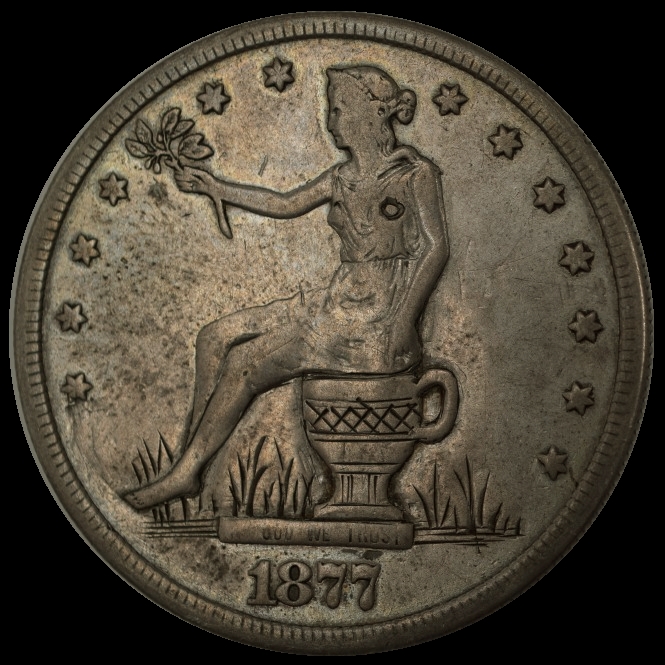 1877-S U.S. $1 - Silver Trade Dollar (Potty Dollar)