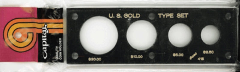 Capital Plastics U.S. Gold Type Set Coin Holder