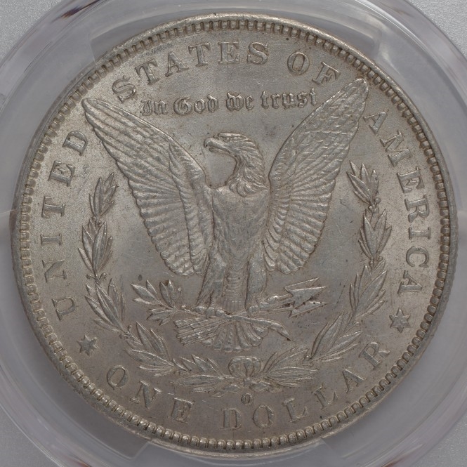 1886-O U.S. $1 - Morgan Silver Dollar - PCGS AU55