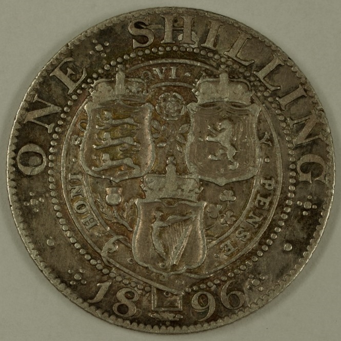 1896 Great Britain 1 Shilling - Victoria (3rd portrait; Old Head)