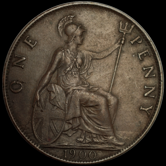 1900 Great Britain 1 Penny - Victoria (3rd portrait)