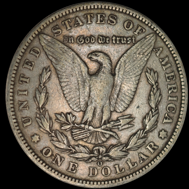 1901-O U.S. $1 - Morgan Silver Dollar (Love Token "R") - EF