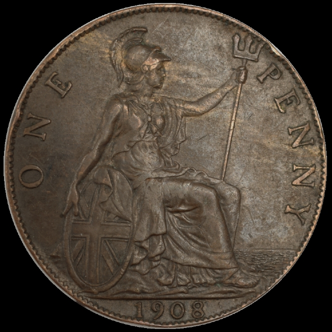 1908 Great Britain 1 Penny - Edward VII