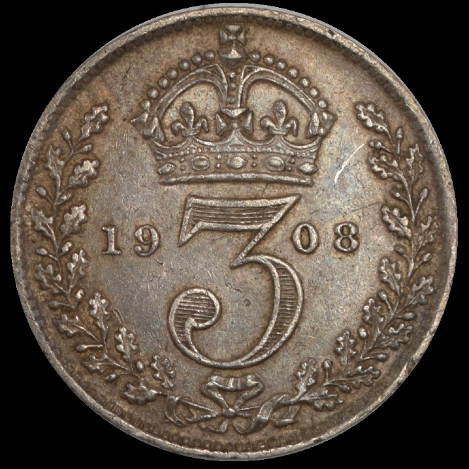 1908 Great Britain 3 Pence - Edward VII