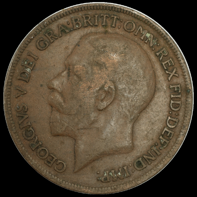 1919 Great Britain 1 Penny - George V