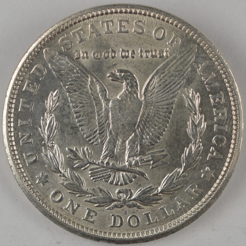 1921-S United States $1 - Morgan Silver Dollar - CH BU+