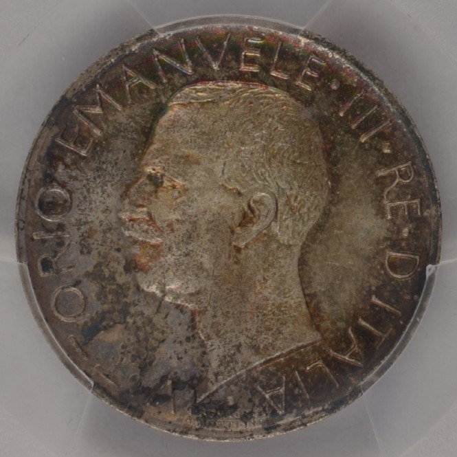 1929-R Italy 5 Lire - Vittorio Emanuele III - PCGS MS65+ (Top Pop!)