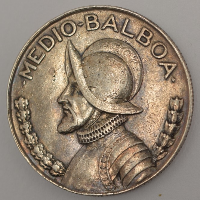 1947 Panama 1/2 Balboa (Silver)