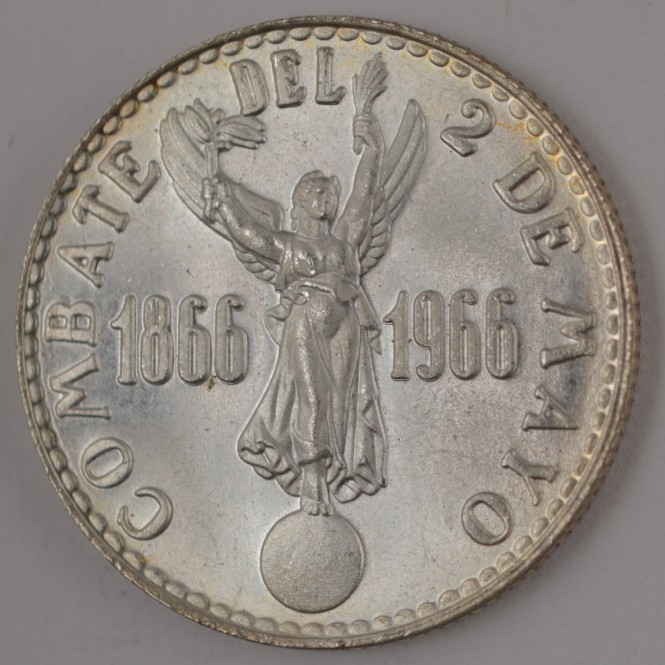 1966 Peru 20 Soles - 100th Anniversary of the Battle of Callao