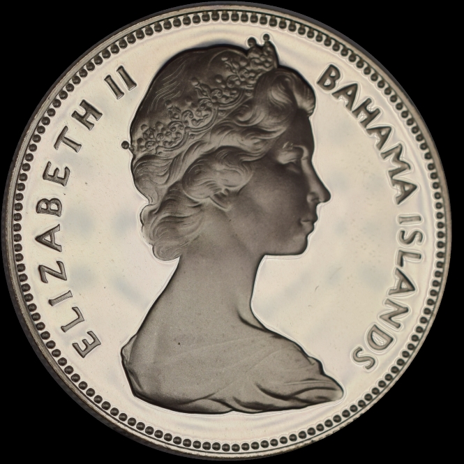1970 Bahamas $1 - Conch Shell - Elizabeth II (Proof)