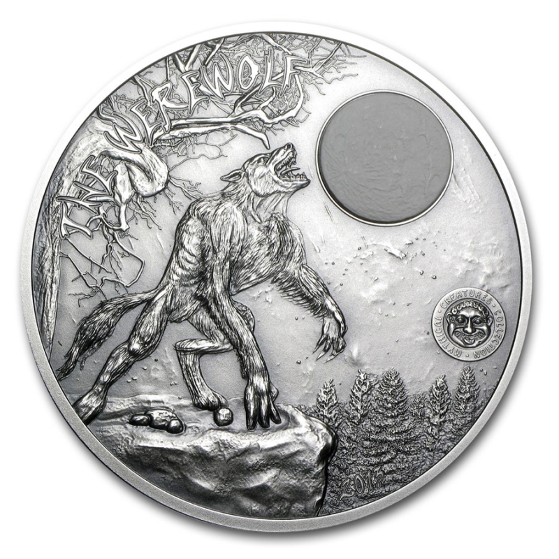 2013 Palau $10 - Mythical Creatures: Werewolf - 2oz Silver