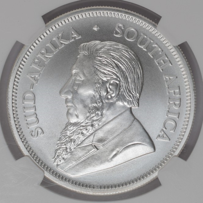 2018 South Africa 1 Rand - Silver Krugerrand - NGC MS70 (1st Day Issue)
