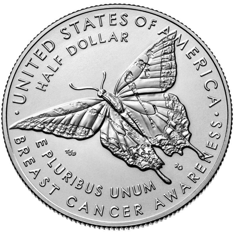 2018-P Breast Cancer Awareness Commemorative Silver Dollar UNC