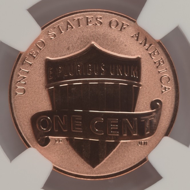 2019-W U.S. 1¢ - Lincoln Shield Cent (Reverse Proof) - NGC Gem PF