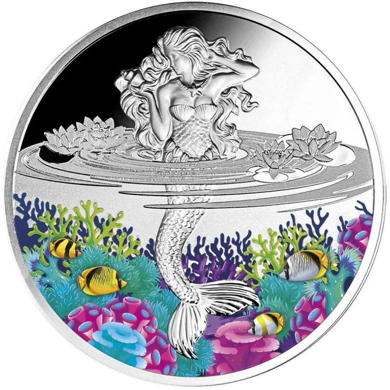 2021 Niue $1 - The Mermaid - Mint of Poland