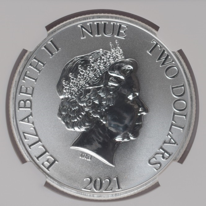 2021 Niue $2 - Batman: New Zealand Mint - NGC MS70