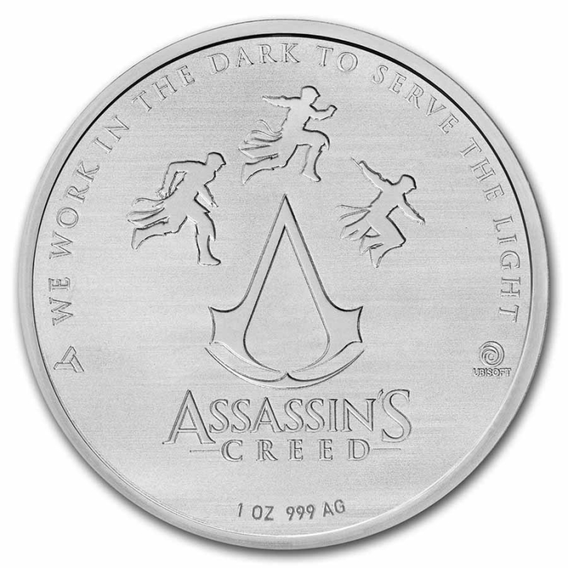 2022 APMEX - Assassin's Creed Altair - 1oz Silver Colorized (500 Mintage)