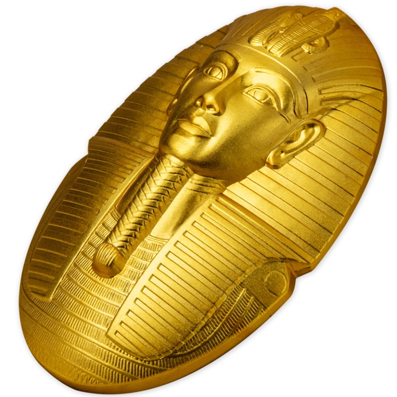 2022 Djibouti 200 Francs - King Tutankhamun Mask - 3oz Silver Gilded