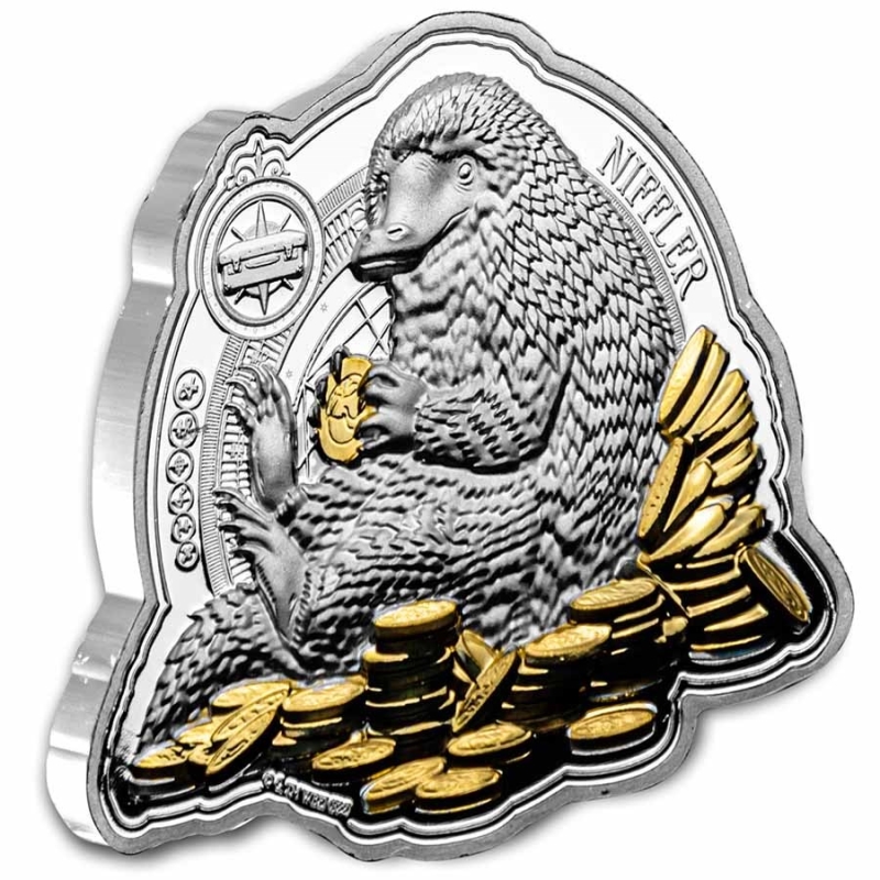2022 Samoa $5 - Harry Potter Fantastic Beasts: Niffler (1oz Silver)