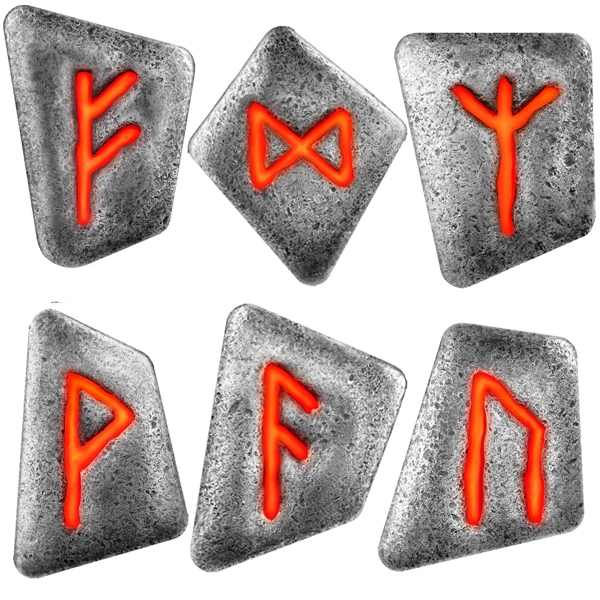 2023 Germania Mint - Rune Stone Cast Bar Set - 6x 1/2oz silver (UV ...