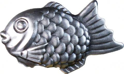 2023 South Korea - Asian Koi Silver Fish - 1/2oz Silver (Antiqued)