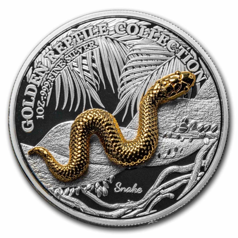 2023 Samoa $5 - 3 Coin Golden Reptile Collection - 1oz Silver (x3)