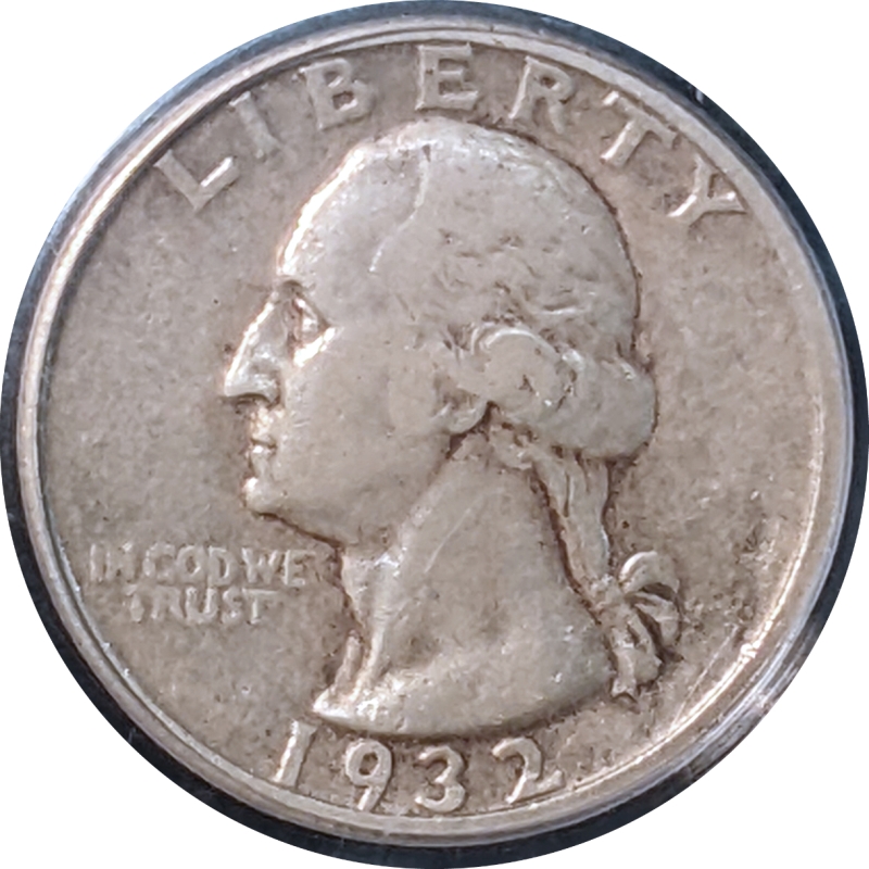 1932-D U.S. 25¢ - Washington Silver Quarter Dollar - PCGS VF30