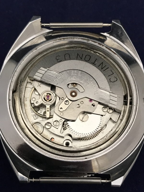 Vintage 70's SWISS Clinton 25j Automatic World Timer Wrist Watch ...