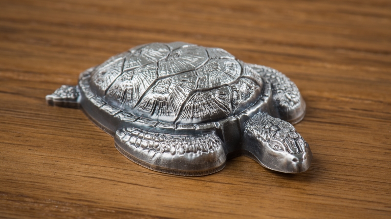 2017 45g Silver $10 Palau Sea Turtle PCGS MS69 HIGH RELIEF