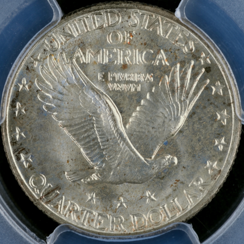 1928-D 25C STANDING LIBERTY QUARTER VARIETY 2 PCGS MS66 35495111