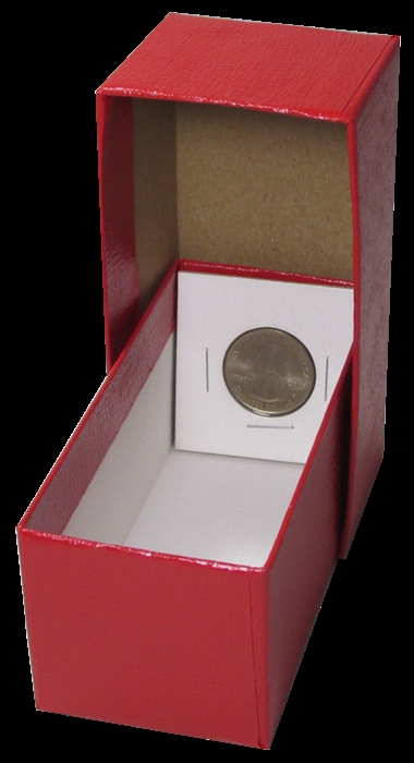4.5" Guardhouse 2x2 Coin Flip Red Storage Box