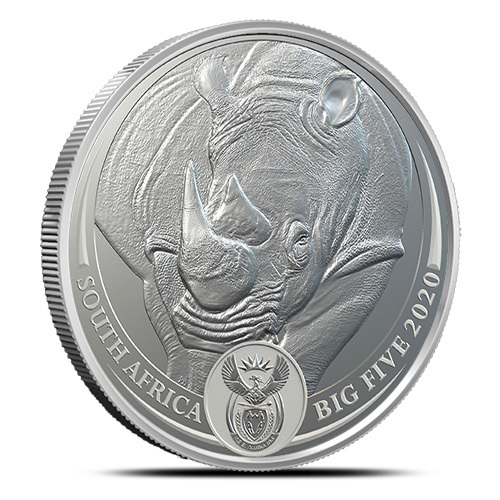 2020 5 Rand South Africa - The Big Five: Rhino - South African Mint