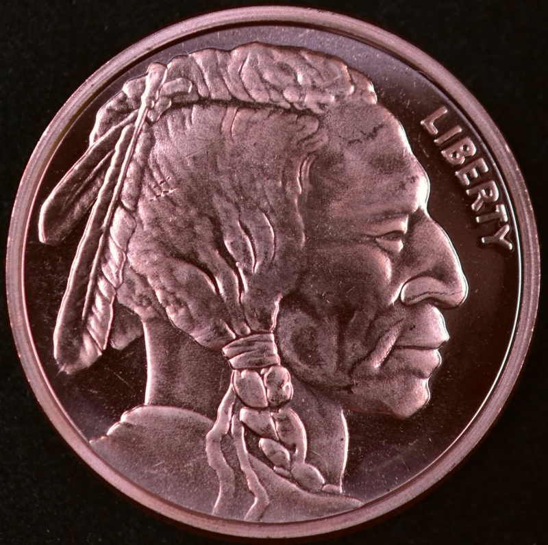 1 oz Copper Round - Buffalo Nickel