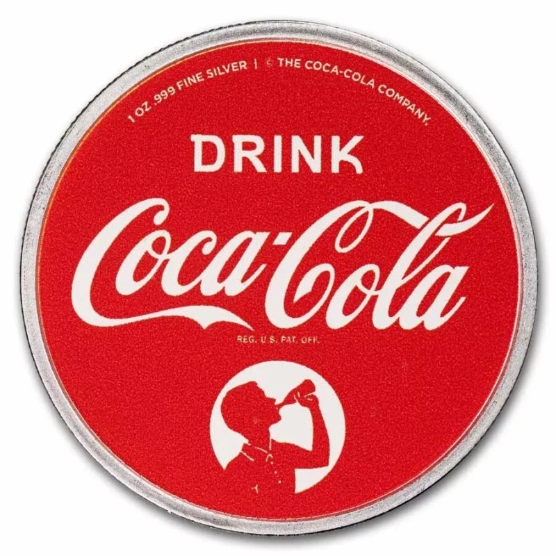 Coca Cola 2 (1oz) .999 Silver Colorized Rounds