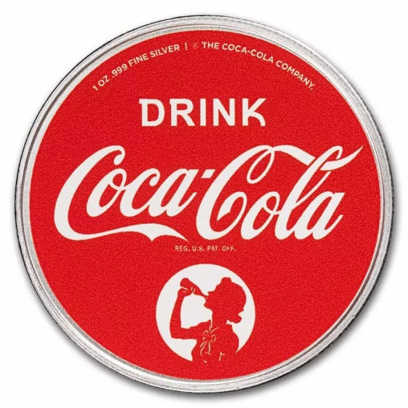 Coca Cola 2 (1oz) .999 Silver Colorized Rounds