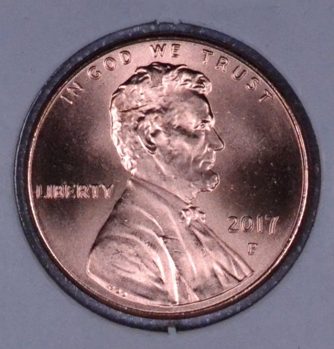 2017-P Lincoln Shield Cent - BU