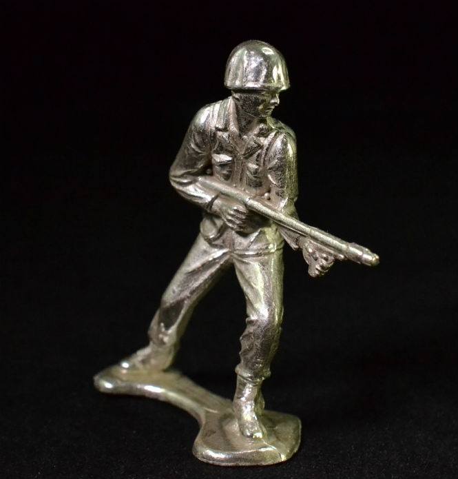 6-pc Silver Army Men Set