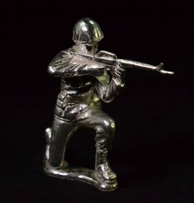 6-pc Silver Army Men Set