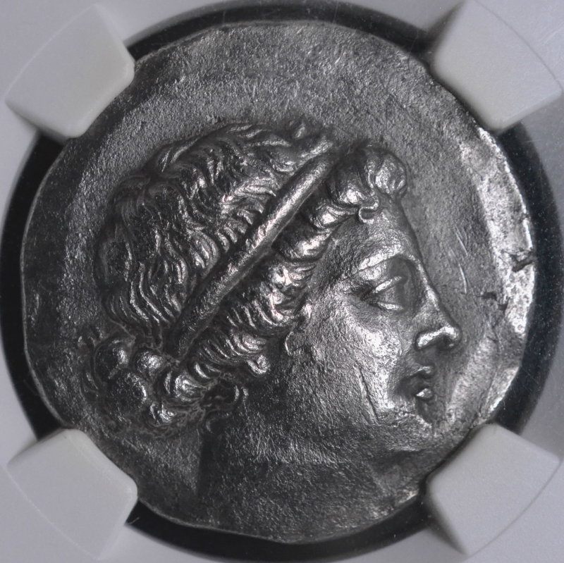 Aeolis, Cyme AR Tetradrachm Circa Mid-2nd Century BC - NGC Ancients AU