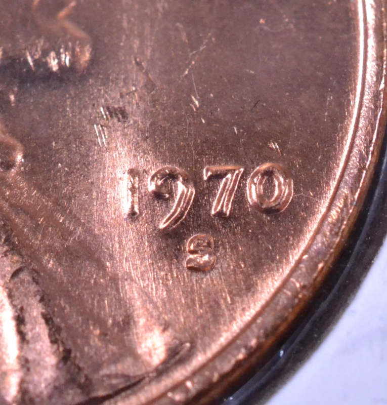 1970-S 1C Lincoln Memorial Cent Small Date - CH BU