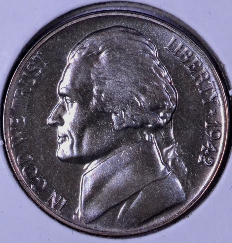 1942-P Jefferson Nickel Type 2 - GEM Proof