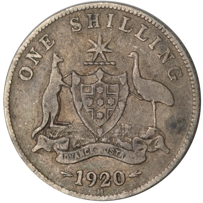 1920-M Australia 1 Shilling - George V (Silver)