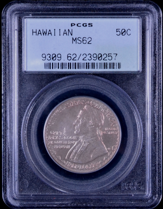 1928 50C Hawaiian Commemorative Half Dollar Uncirculated PCGS MS 62 2390257