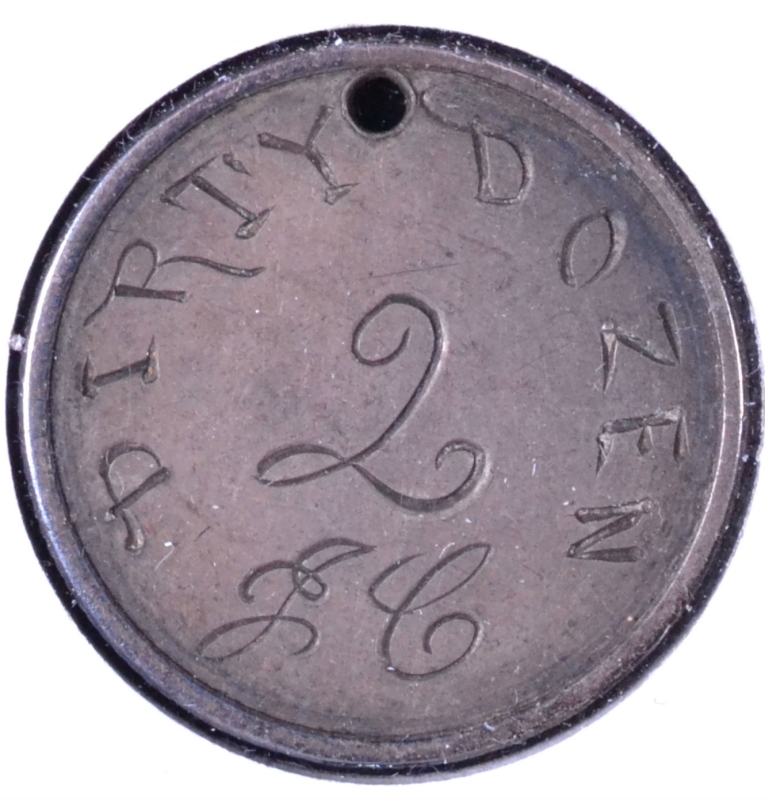 Barber Quarter "Dirty Dozen" Love Token
