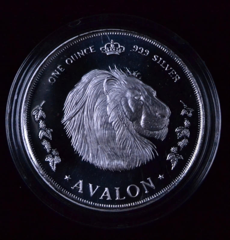 1 oz Silver Avalon Lion Round