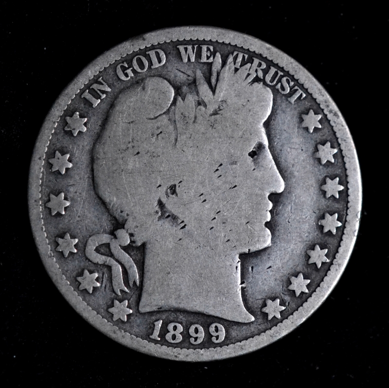1899-O 50C Barber or Liberty Head Half Dollar - VG Ticks